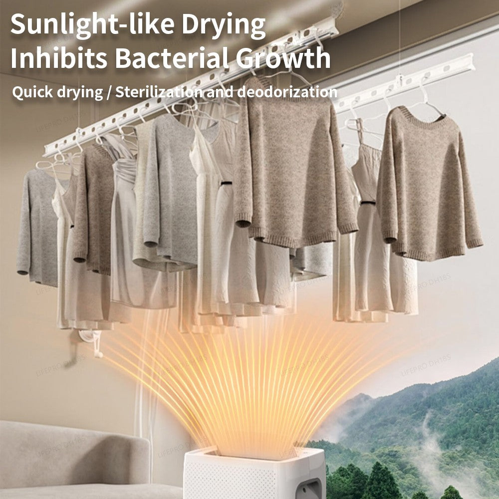 LifePro DH18S 2-in-1 Compressor Dehumidifier & Clothes Dryer, 18L/Day ...