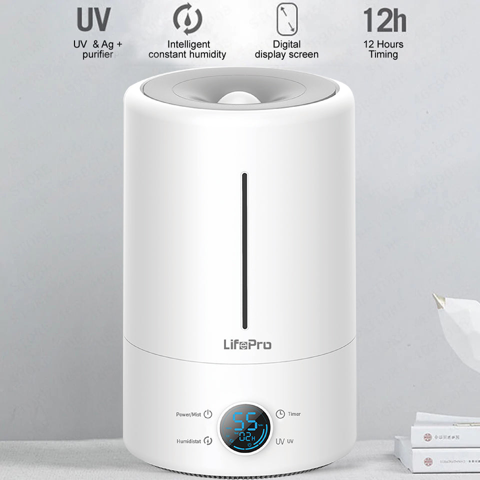 LifePro HU950 5L Ultrasonic Humidifier/ 5L Capacity/ Timer/ Constant H ...